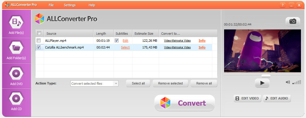 How to convert video or audio files